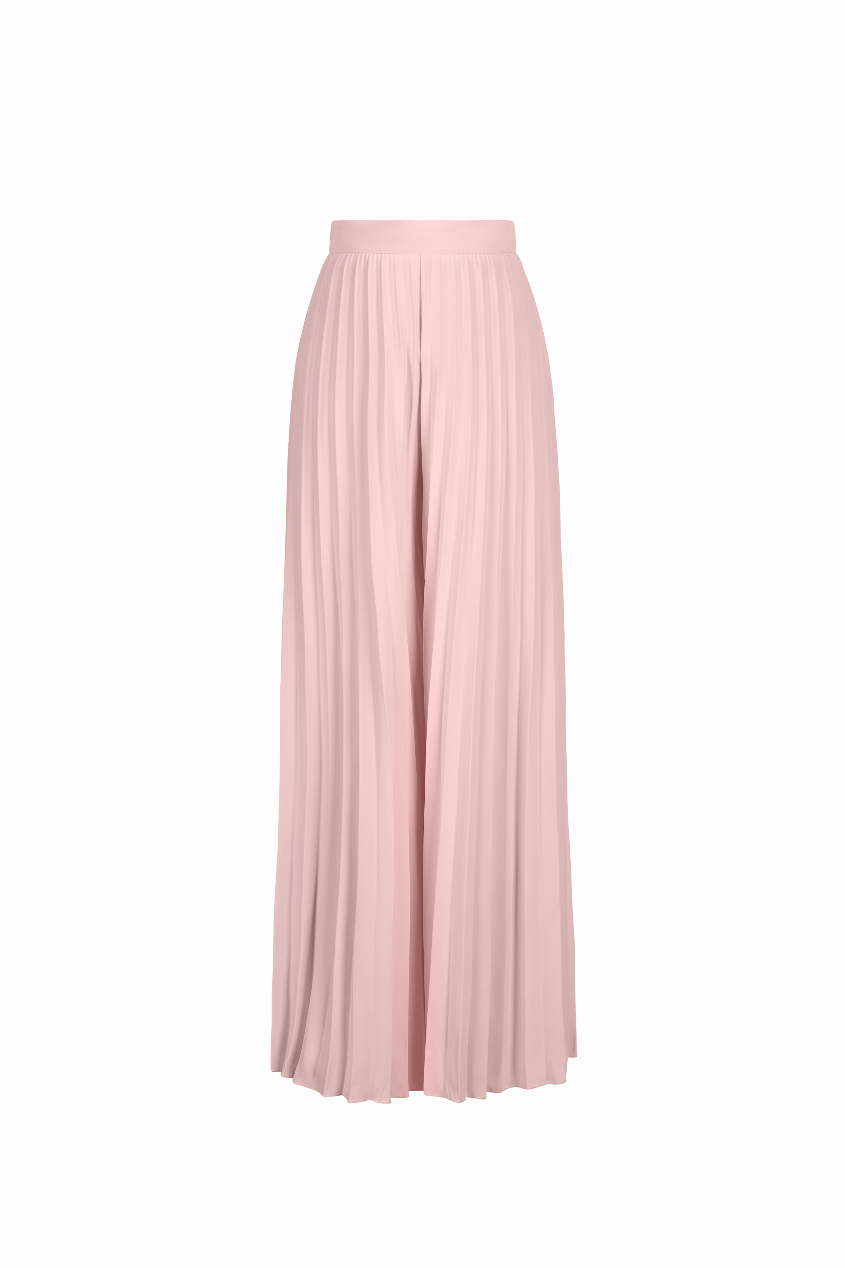Callie Pleated High Waisted Pants in Teacup Rose | Chello