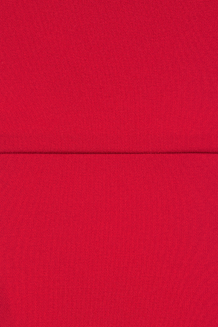 Emery Puffy Sleeves Pencil Dress in True Red | Chello