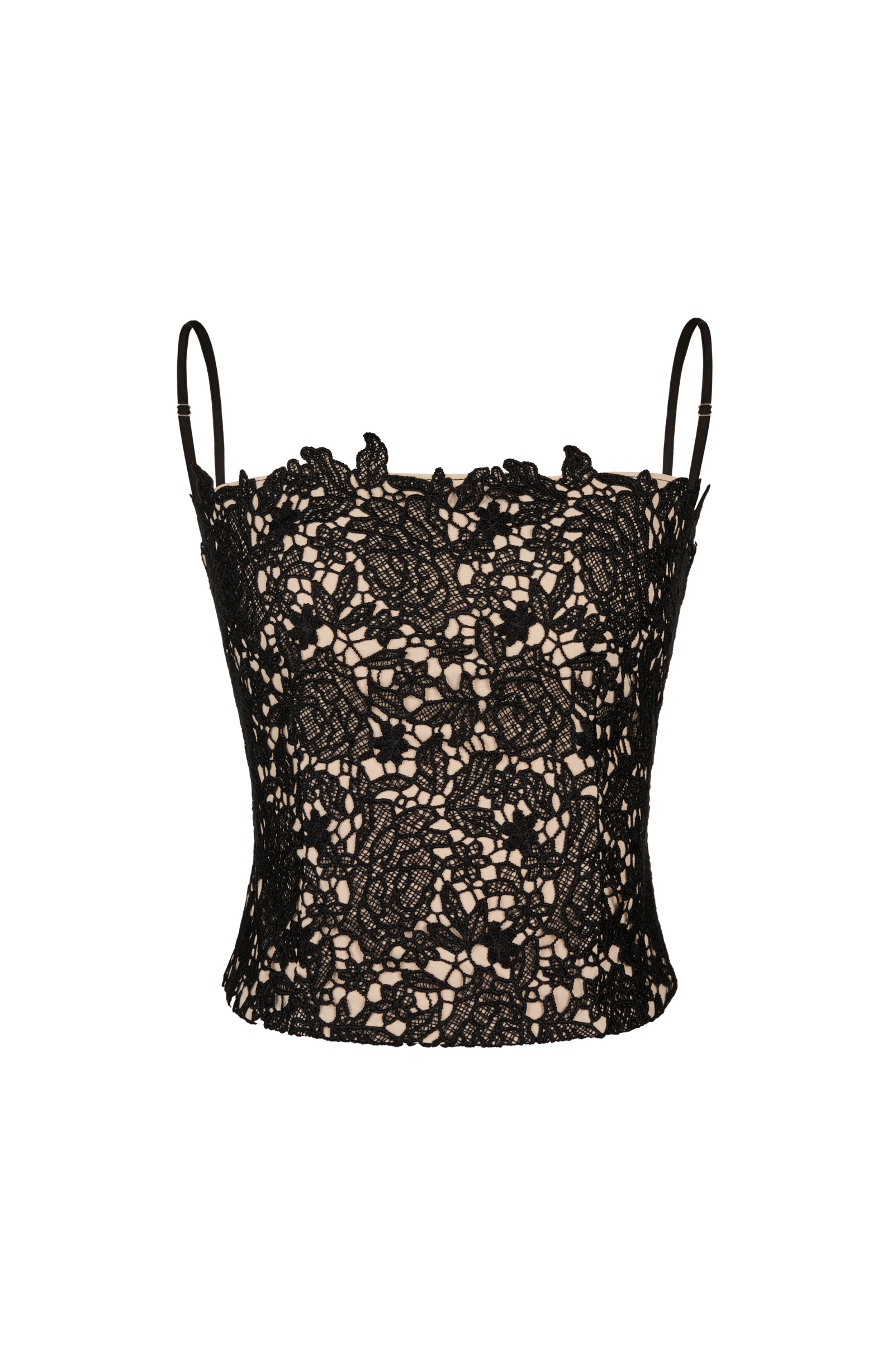 Adley Rose Crochet Top in Classic Black | Chello