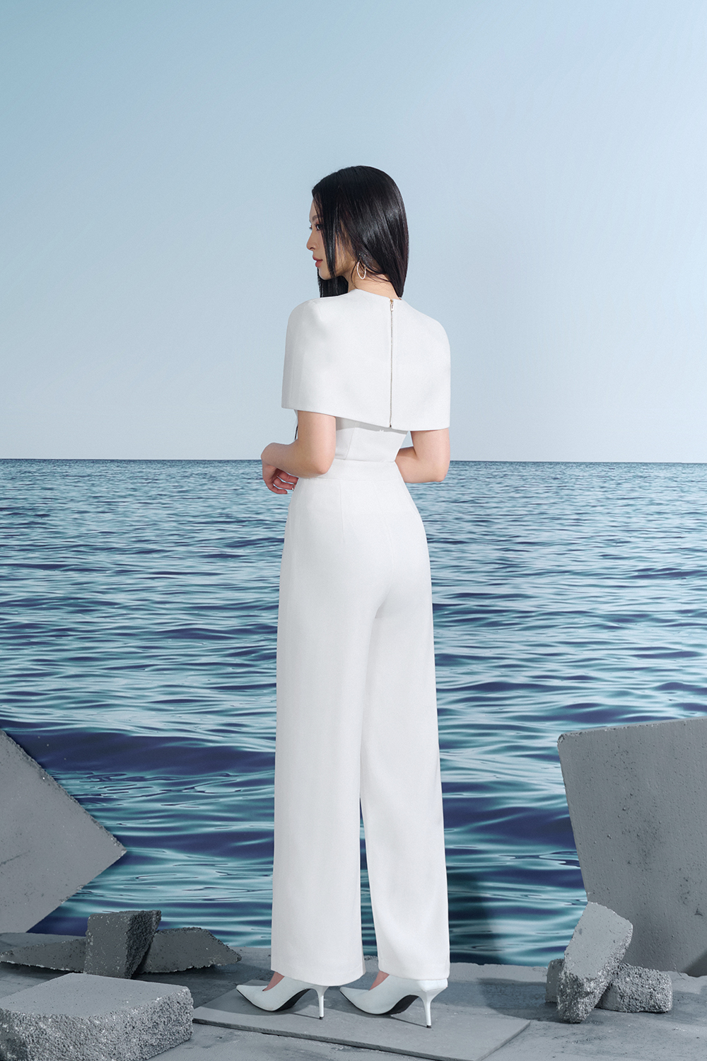Millicent Straight Leg Pant In Iconic White | Chello