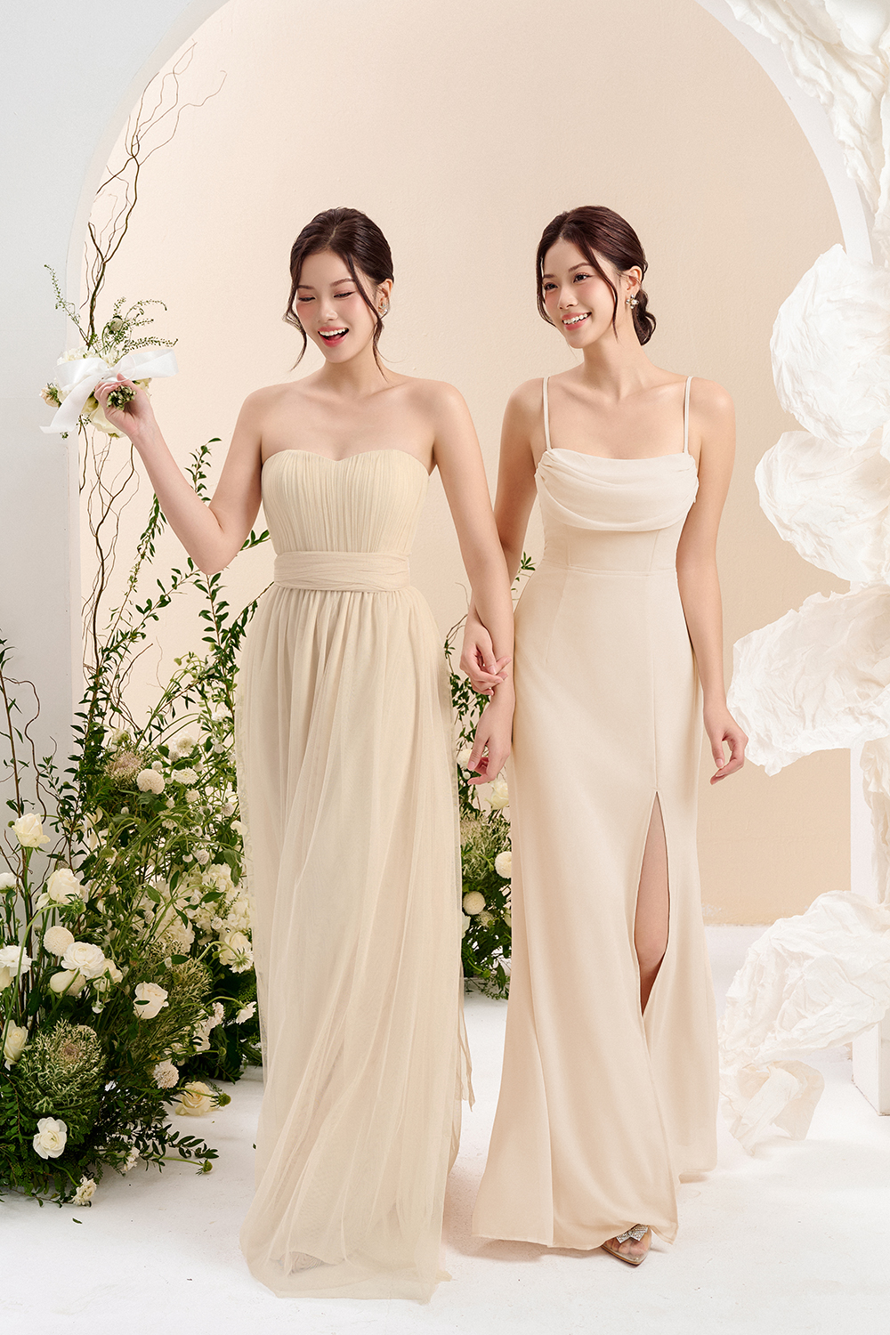 Harlow Infinity Maxi Dress in Chantilly Cream | Chello