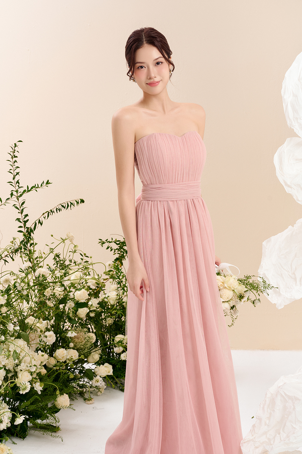 Harlow Infinity Maxi Dress in Hushed Petal | Chello