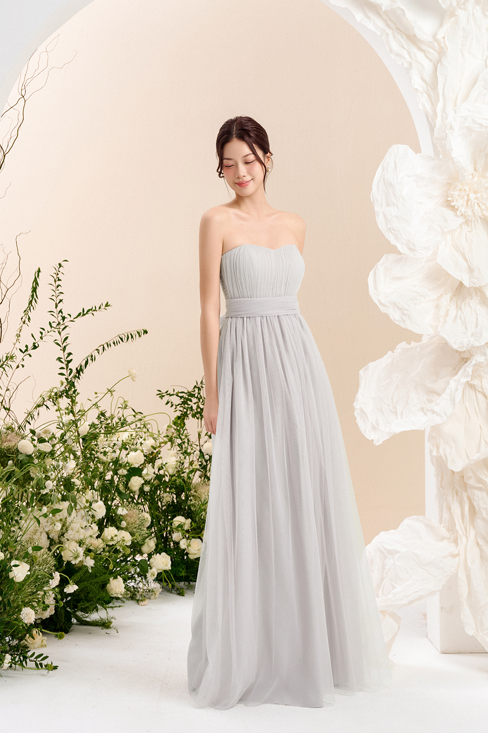 Harlow Infinity Maxi Dress in Moonlit Grey | Chello