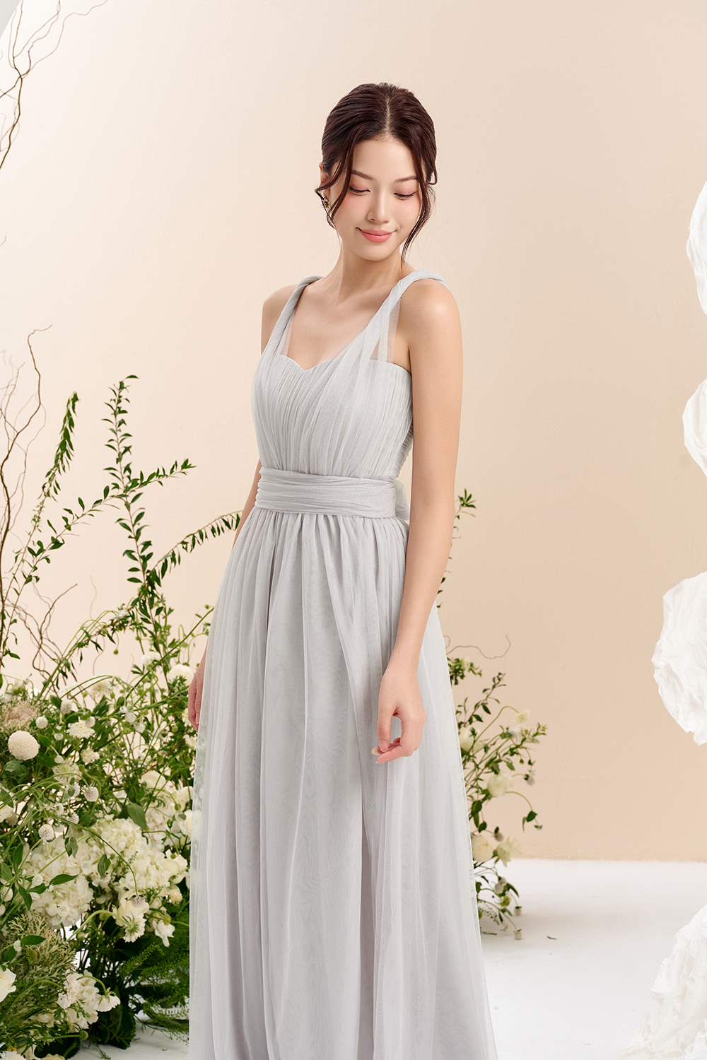 Harlow Infinity Maxi Dress in Moonlit Grey | Chello
