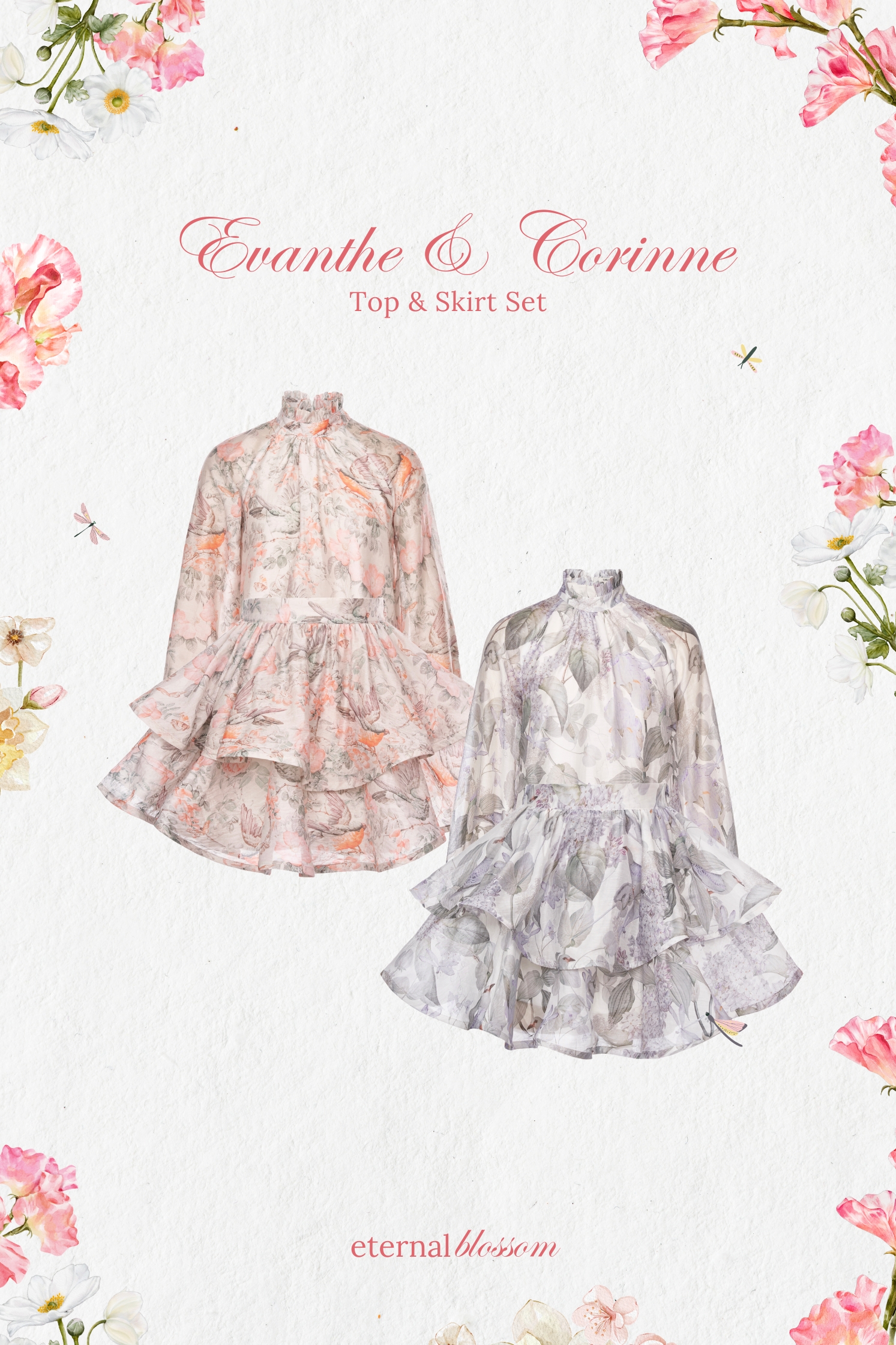 Evanthe Top & Corinne Skirt Set | Chello